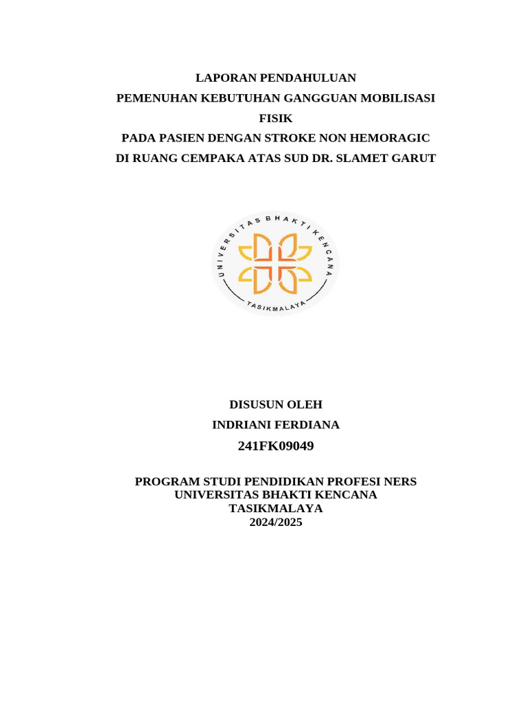 Indri - LP Stroke Non Hemoragic | PDF