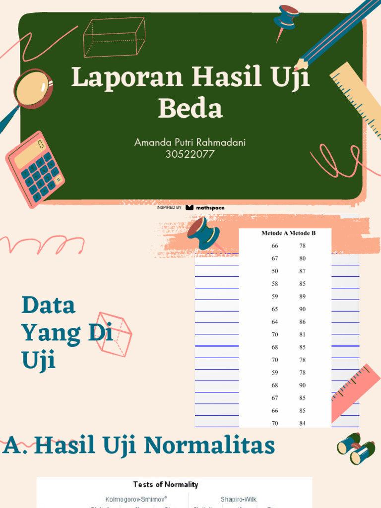 Laporan Hasil Uji Beda PDF | PDF