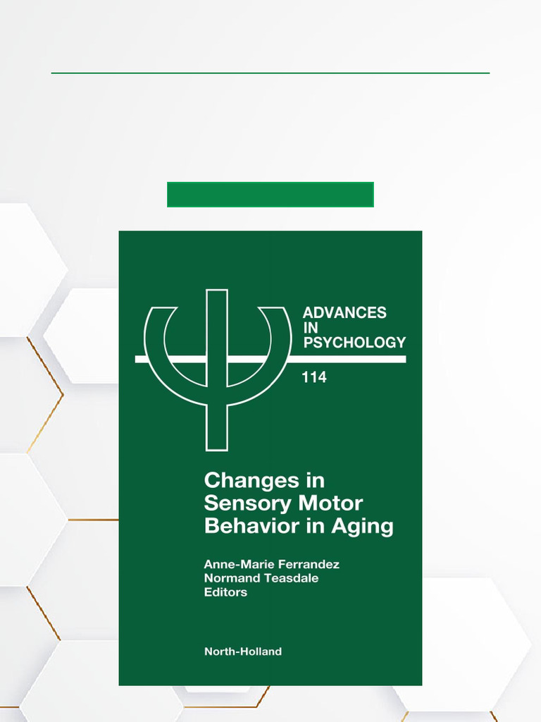 Changes in Sensory Motor Behavior in Aging Full Book Download | PDF ...