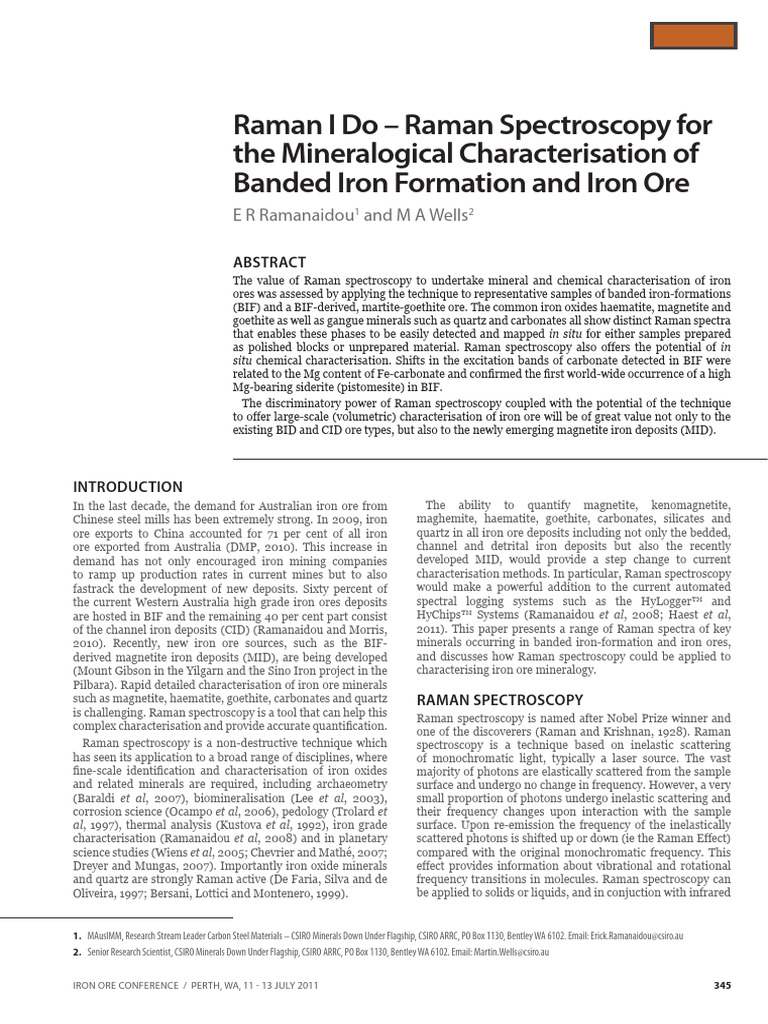07. Ramanaido & Wells - 2011_Raman spectroscopy for the mineralogical ...
