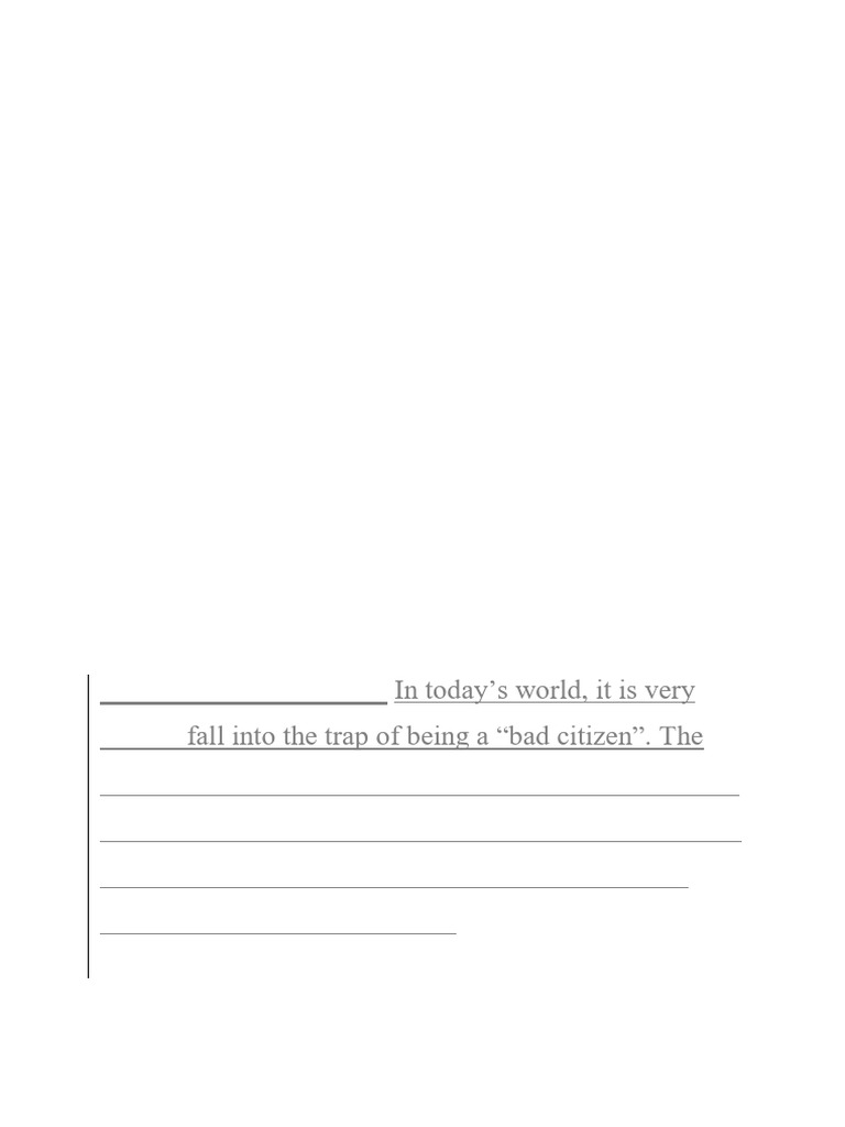 Being a Good Citizen: Key Qualities | PDF | Citizenship | Social Psychology