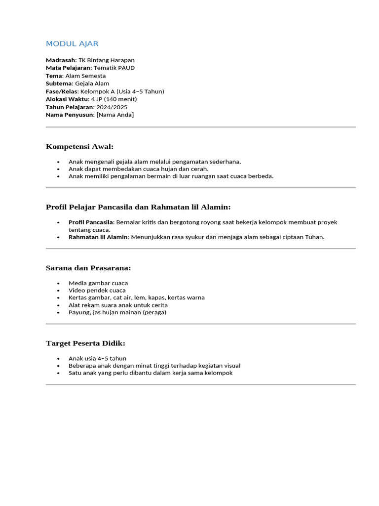 Coretan RPPH 2 | PDF