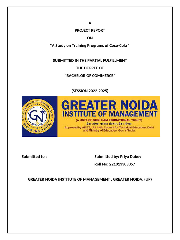 Marketing Project File Priya | PDF | Coca Cola | Soft Drink