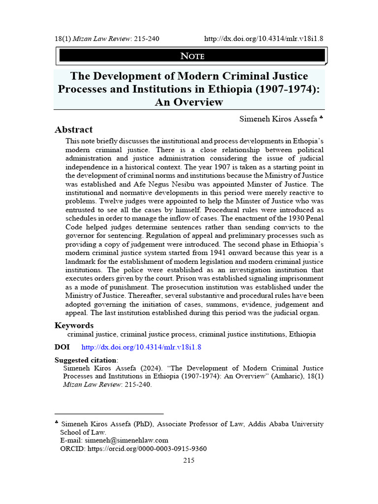 The Development of Modern Criminal Law | PDF
