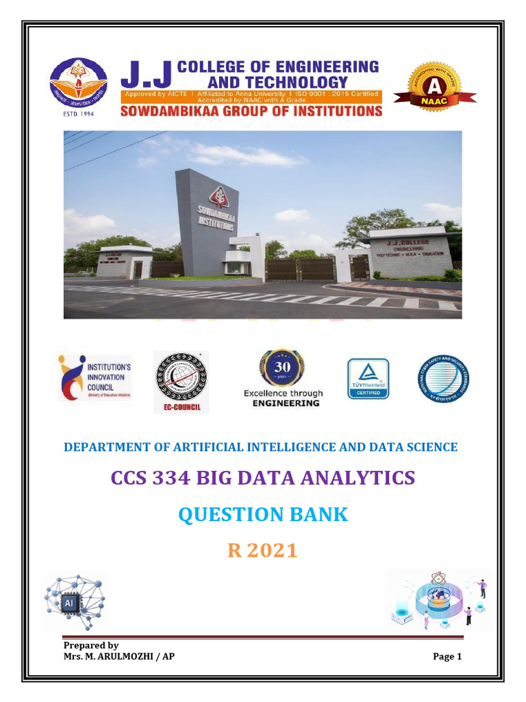 CCS334 Updated 05-05-2025 | PDF | Apache Hadoop | Map Reduce