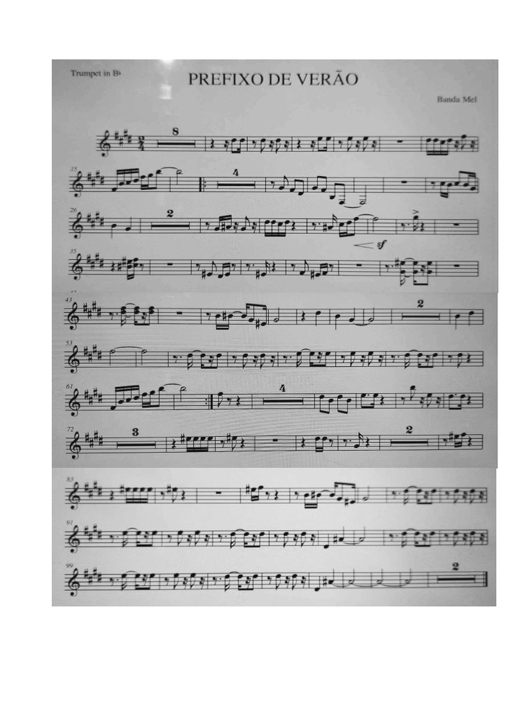 Prefixo de Verao Trompete | PDF