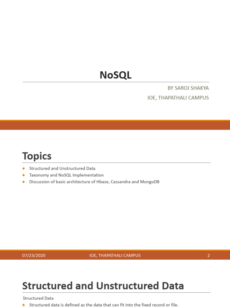 Chapter 4 NOSQL 250525 070847 | PDF | No Sql | Databases