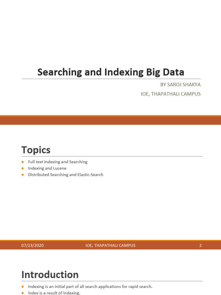 Chapter_5_Searching_and_Indexing_Big_Data_250525_070825 | PDF | Search Engine Indexing ...