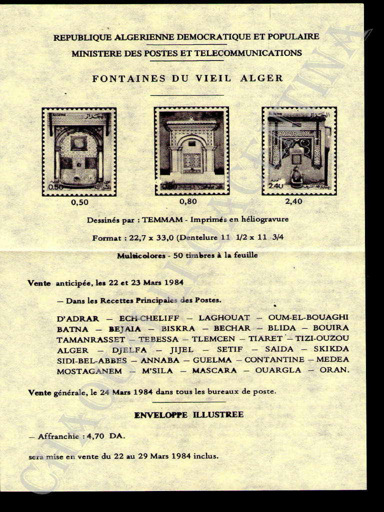 Fontaines Du Vieil Alger | PDF