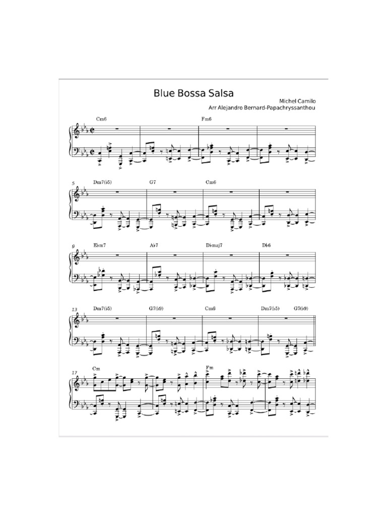 P1 Blue Bossa | PDF