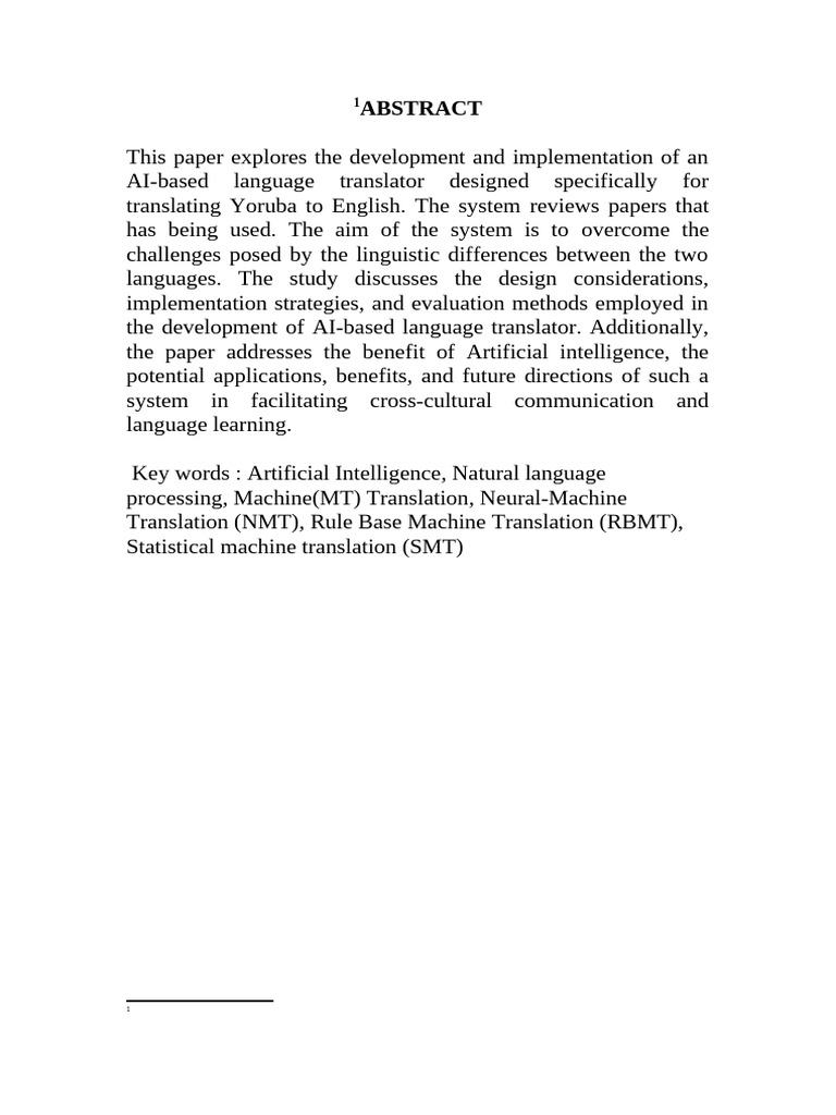 Translator From Yoruba To English | PDF | Translations | Artificial ...