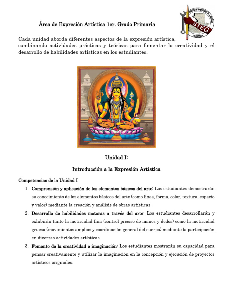Expresión Artística Para 1er Grado Pdf Color Dibujo