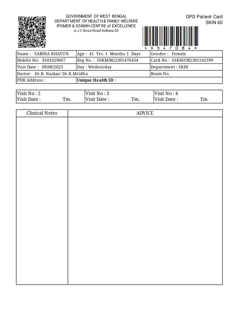 Https Onlinehmis - Wbhealth.gov - in OPDNewPatientReport - Aspx | PDF