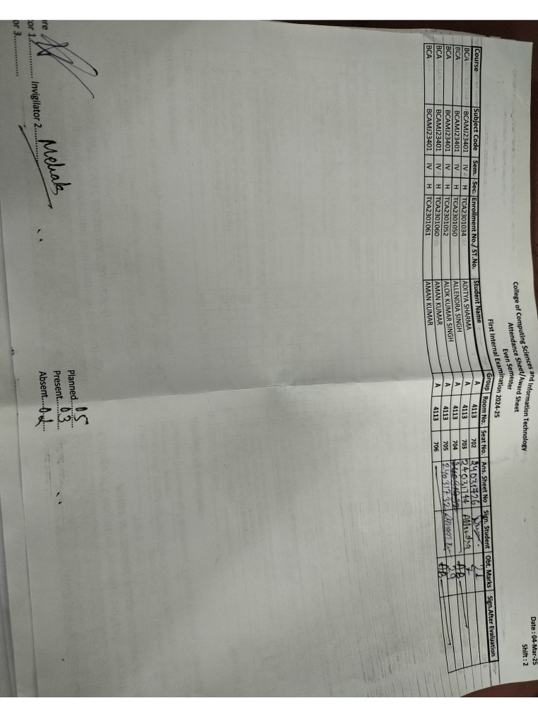 SE CT-1 Marks Sec H | PDF