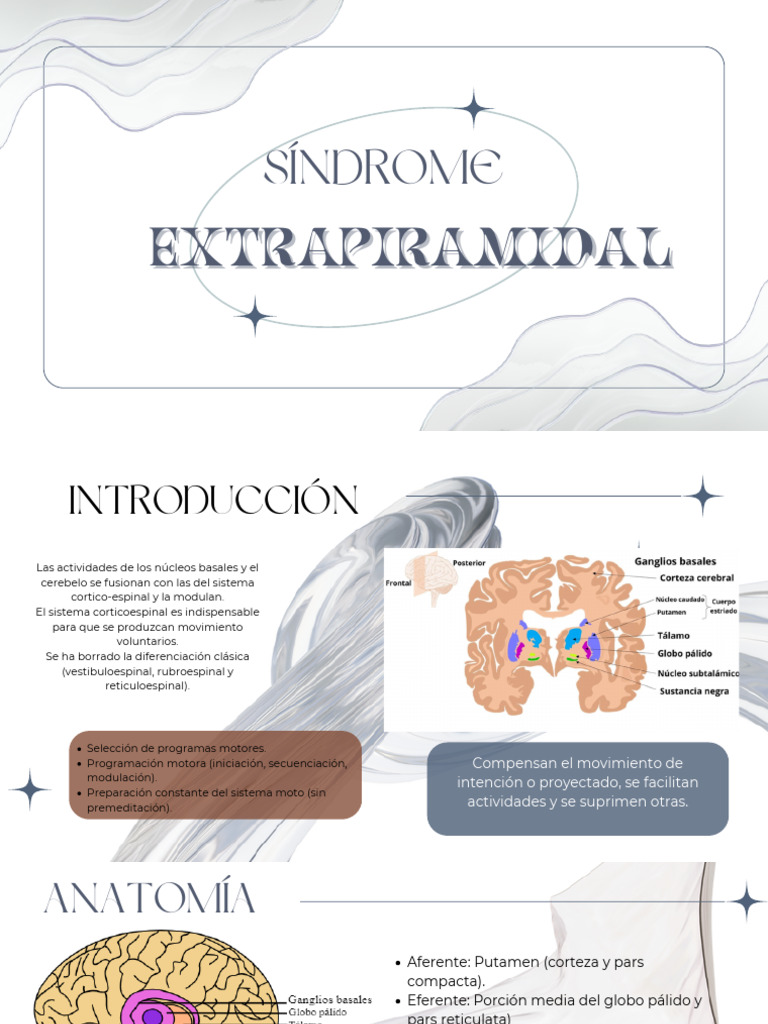 Síndrome Extrapiramidal: Signos y Síntomas | PDF | Ganglios basales ...