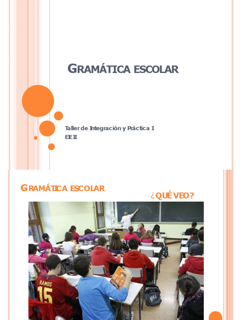 Conceptos de Gramática Escolar | PDF | Escuelas | Plan de estudios
