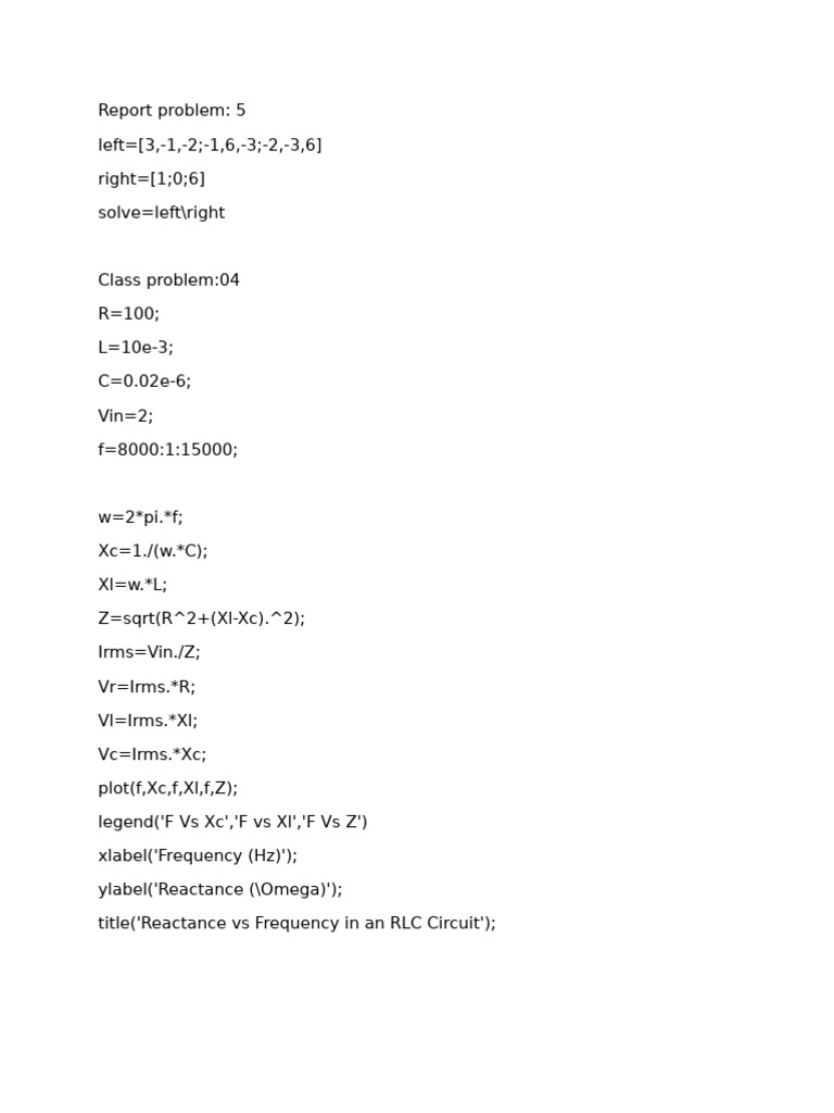 Matlab Report (SADMAN) | PDF