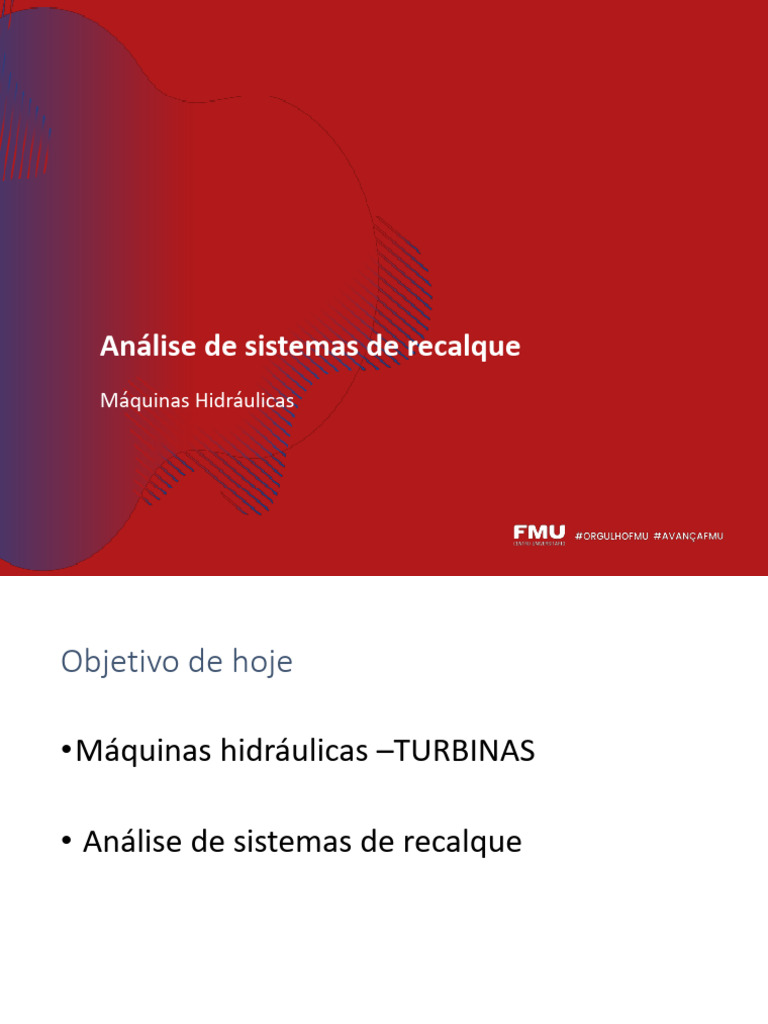 Aula 3 Turbina e Sistema de Recalque | PDF | Engenharia Mecânica ...