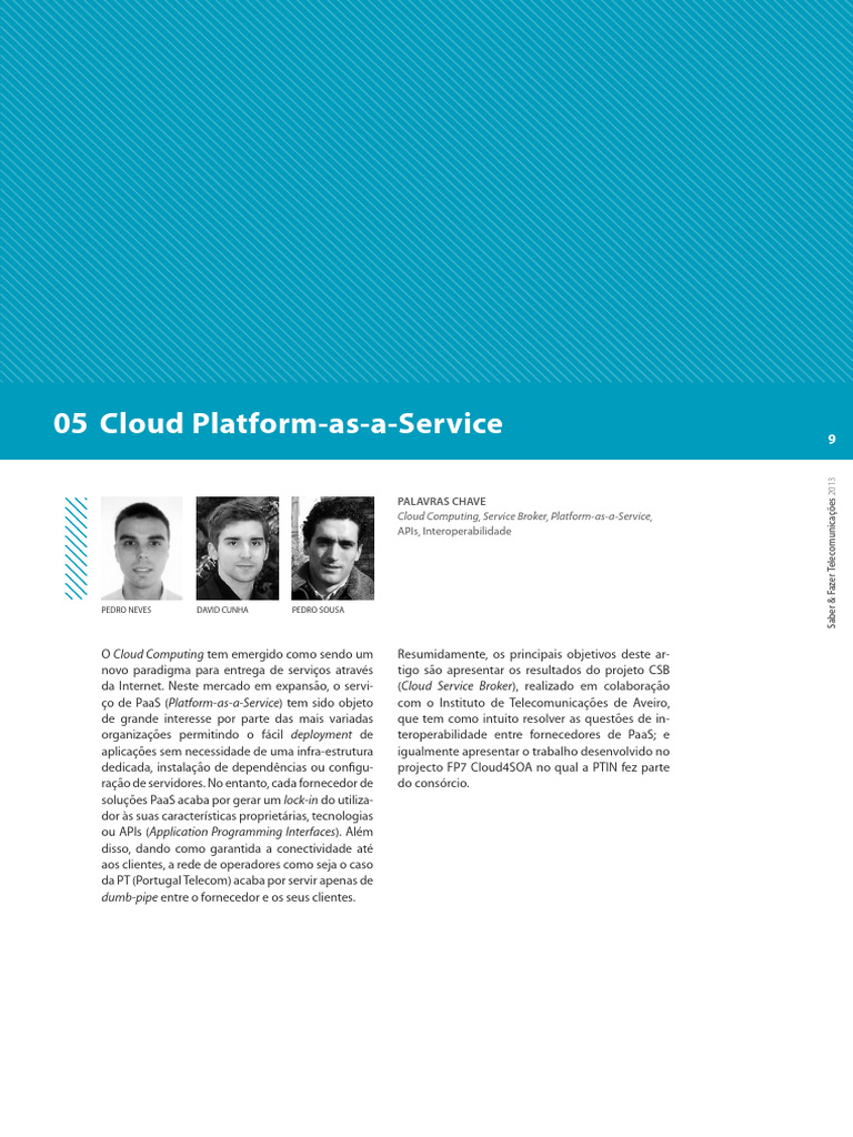Interoperabilidade em PaaS na Nuvem | PDF | Plataforma como serviço ...