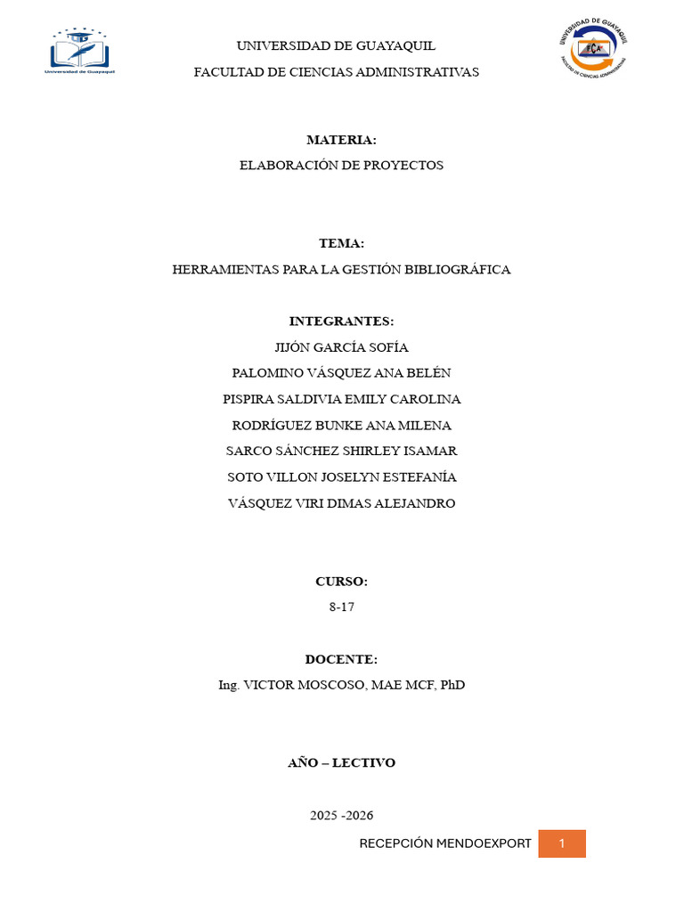 U2 S7 Tarea de Investigación Sobre Herramientas para La Gestión Bibliográfica | PDF