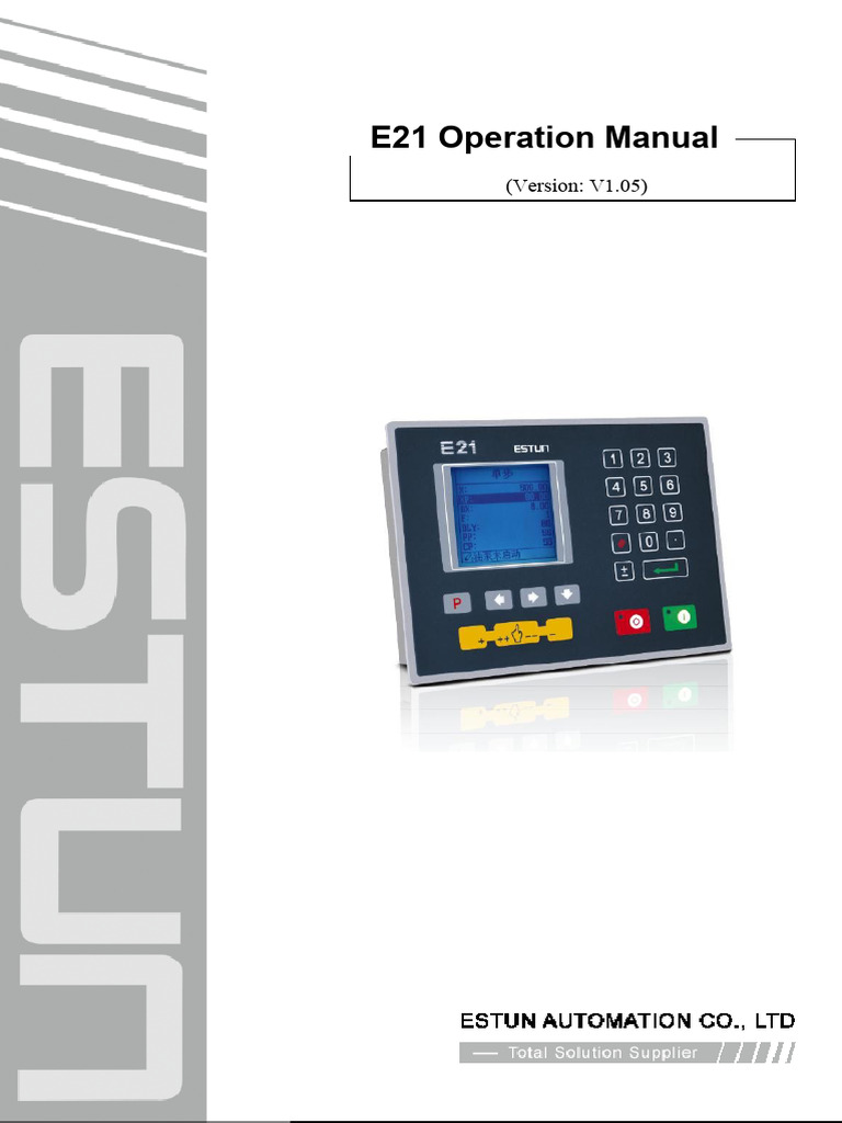 E21 - Operation - Manual - V1.05 DSP Módulo Control | PDF | Parameter (Computer Programming ...