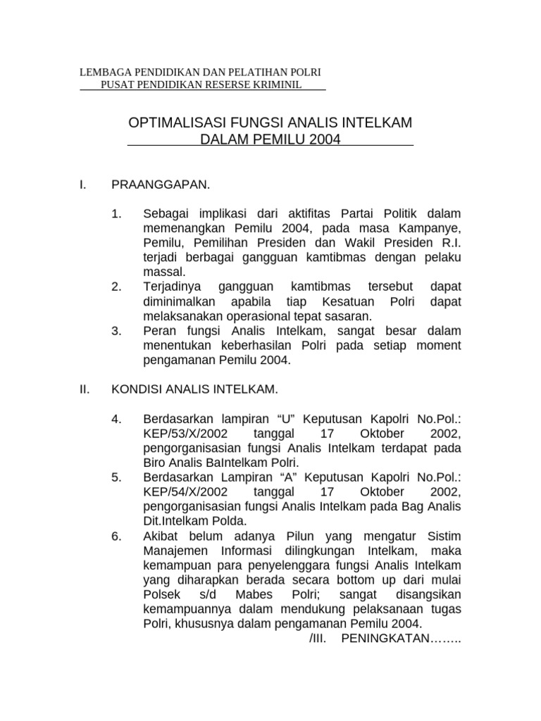 Fungsi Analis | PDF