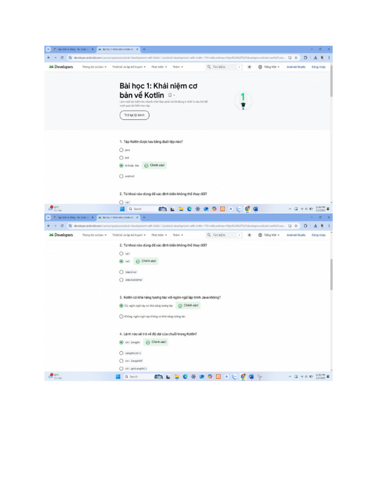 Assignment 1. Quiz Lesson 1 | PDF