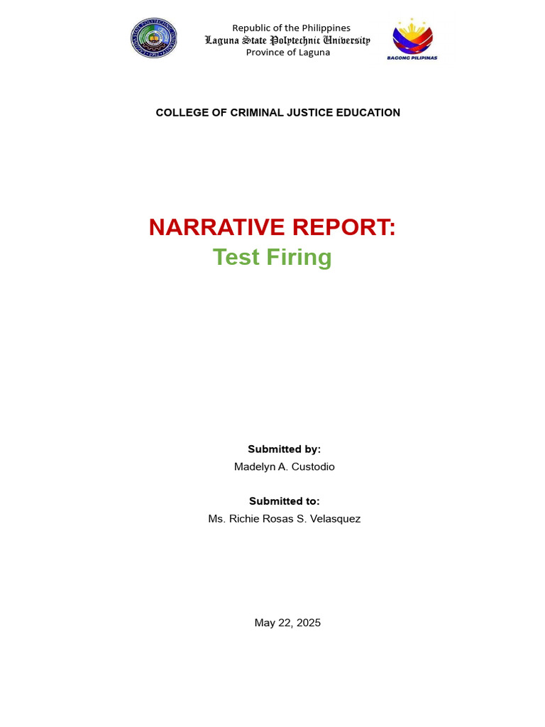 Frontpage Test Firing | PDF