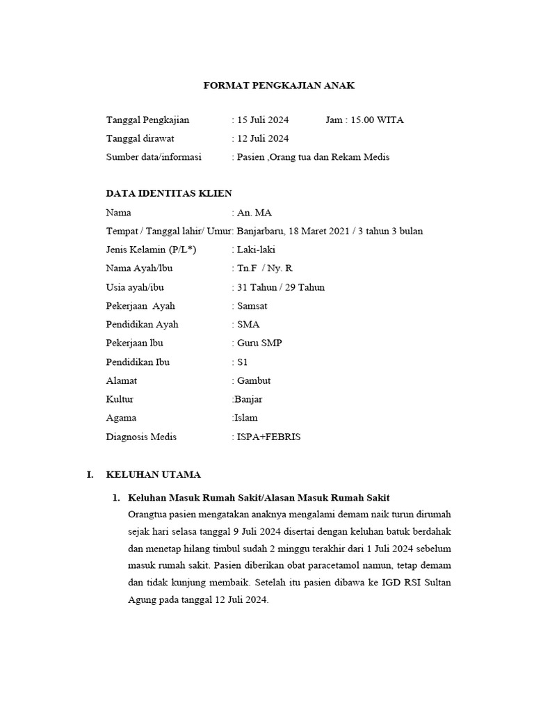 Anak Dengan ISPA | PDF