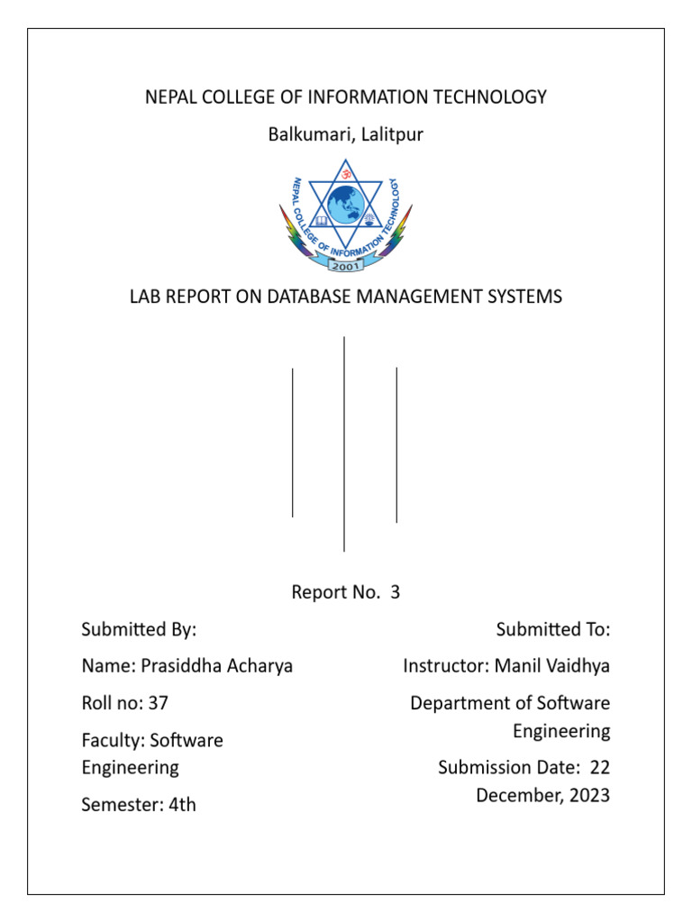 Prasiddha Acharya Lab3 | PDF | Table (Database) | Information ...