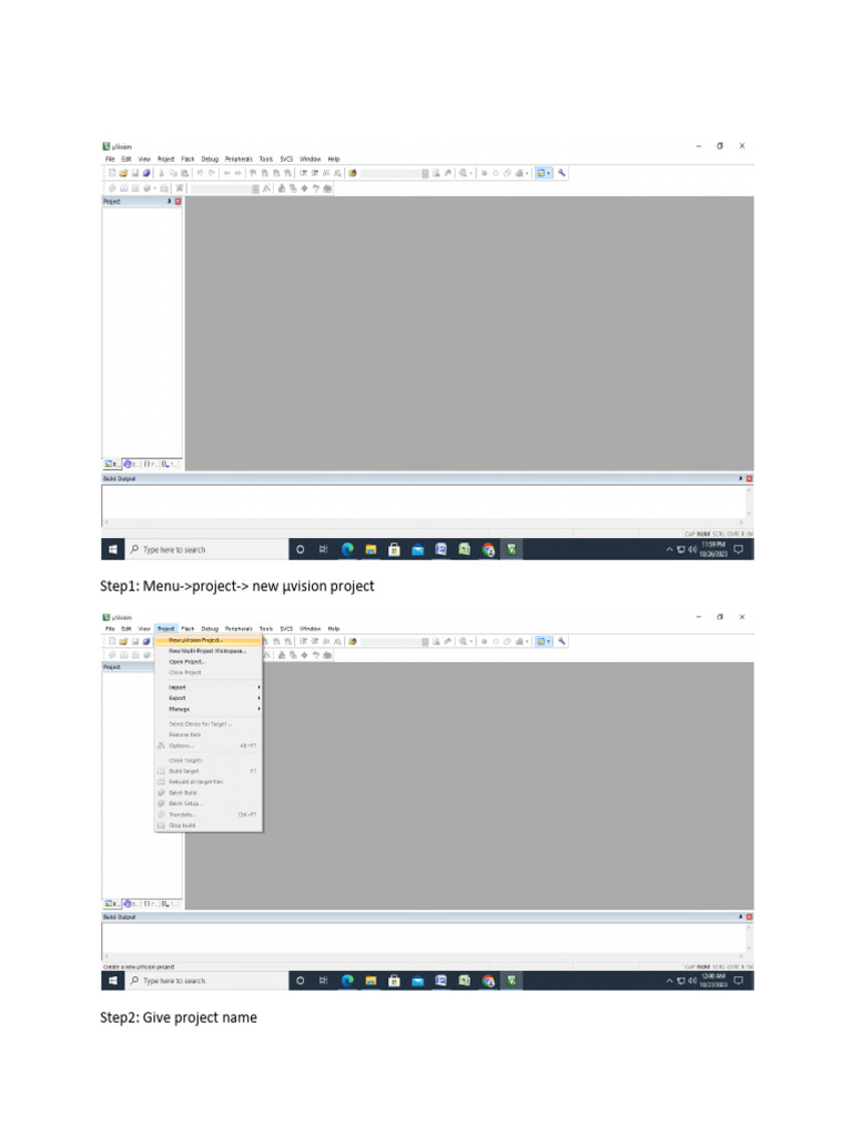 Keil Procedure For 8051 Program | PDF
