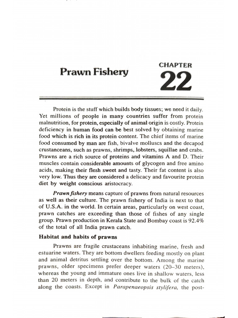 Prawn Culture Bsc3 | PDF