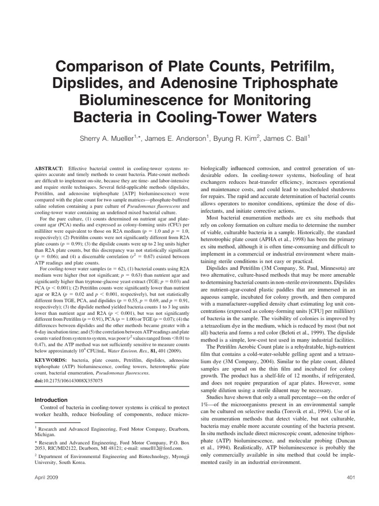 Comparison of Plate Counts, Petrifilm | PDF | Colony Forming Unit ...