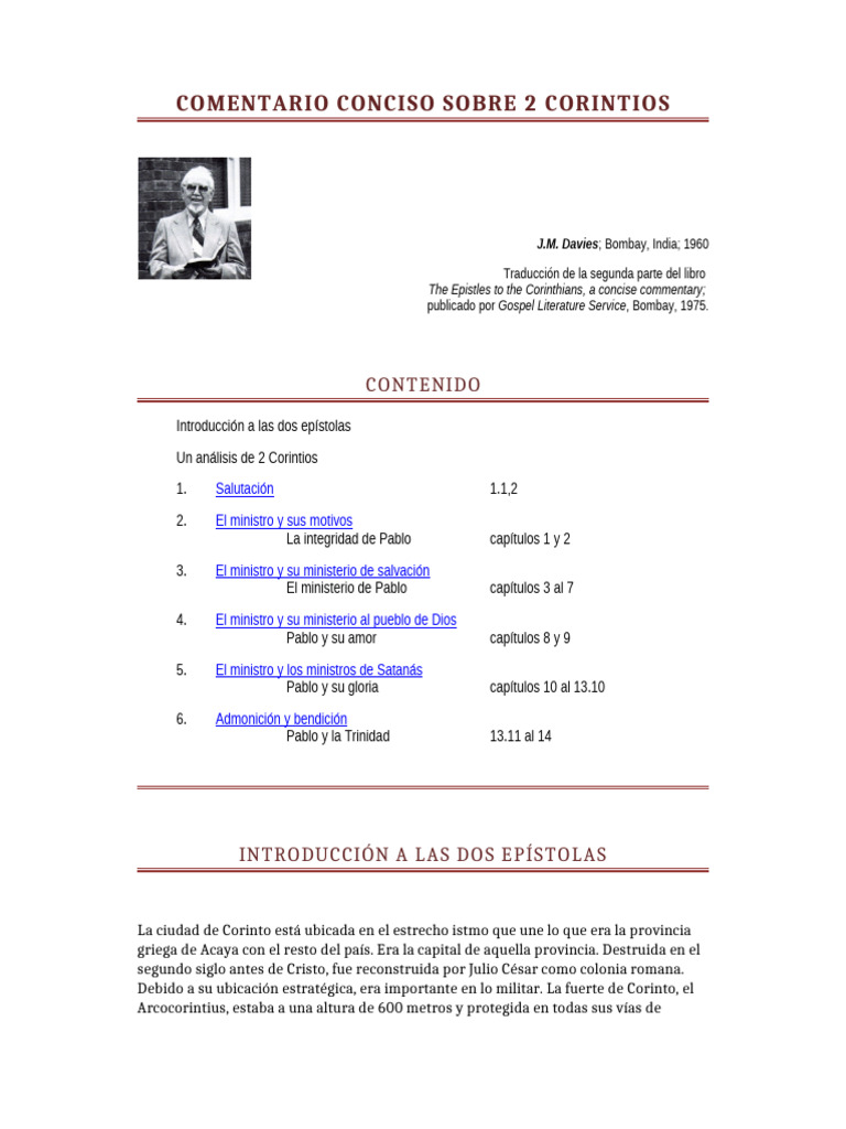 147 Comentario Conciso Sobre 2 Corintios | PDF | Pablo el apóstol | Jesús
