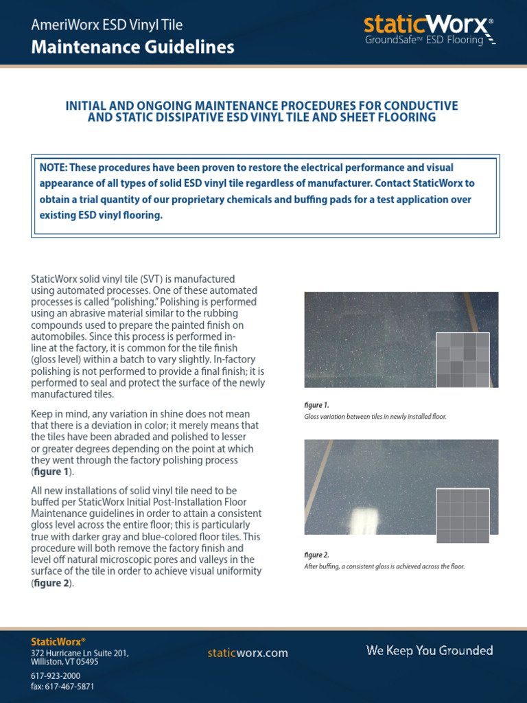 ESD AmeriWorx Vinyl Maintenance Guidelines TM May 2023 | PDF ...
