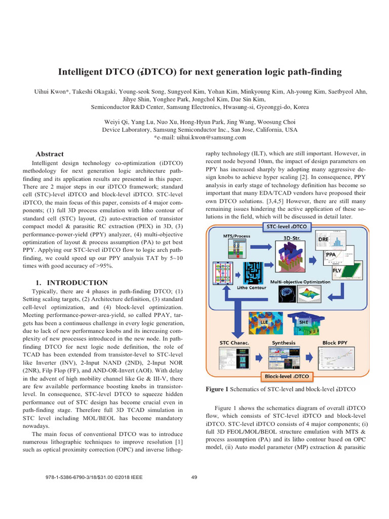 Intelligent DTCO for Logic Pathfinding | PDF | Semiconductor Device ...