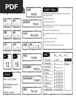 ShadowDark Character Sheet Fillable-1 | PDF