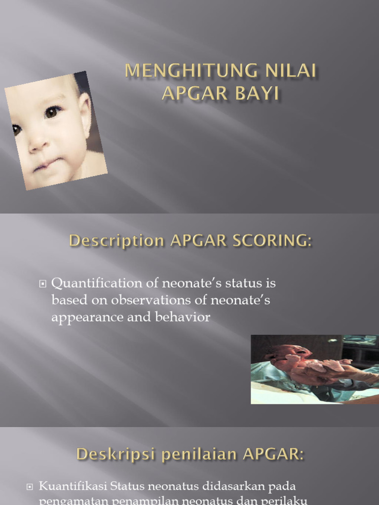 Menghitung Nilai APGAR Bayi | PDF