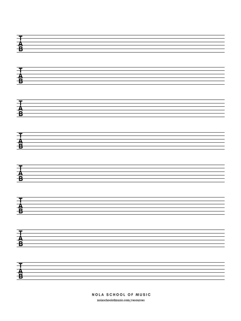 Guitar Tab Paper - Medium-3862520 2 | PDF
