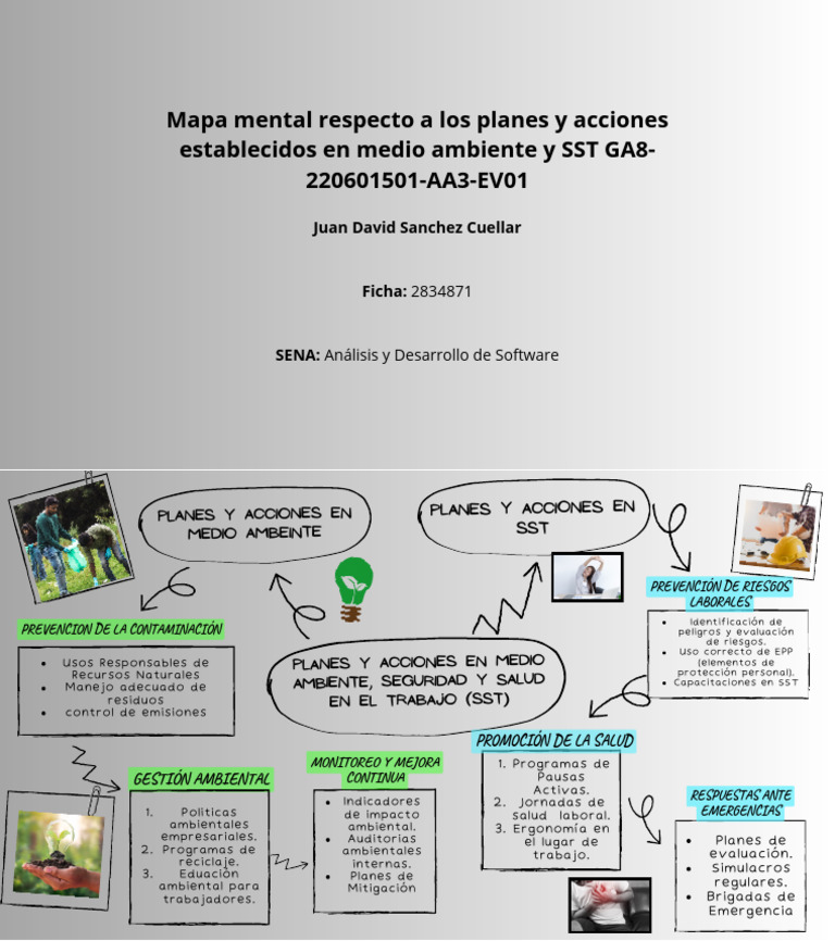Mapa Mental Respecto A Los Planes y Acciones Establecidos en Medio ...