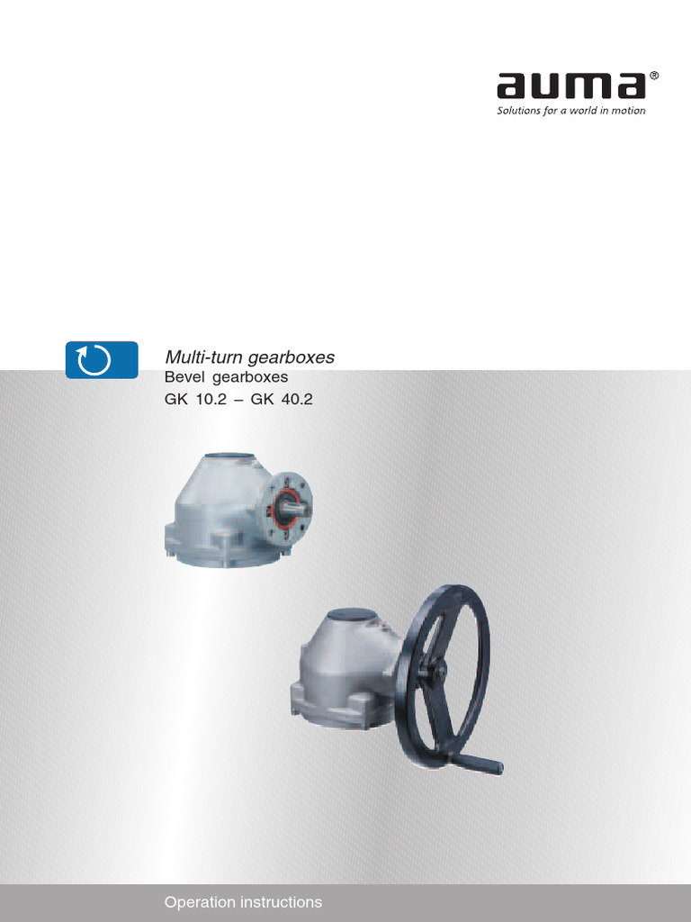 Auma Manual | PDF | Nut (Hardware) | Screw