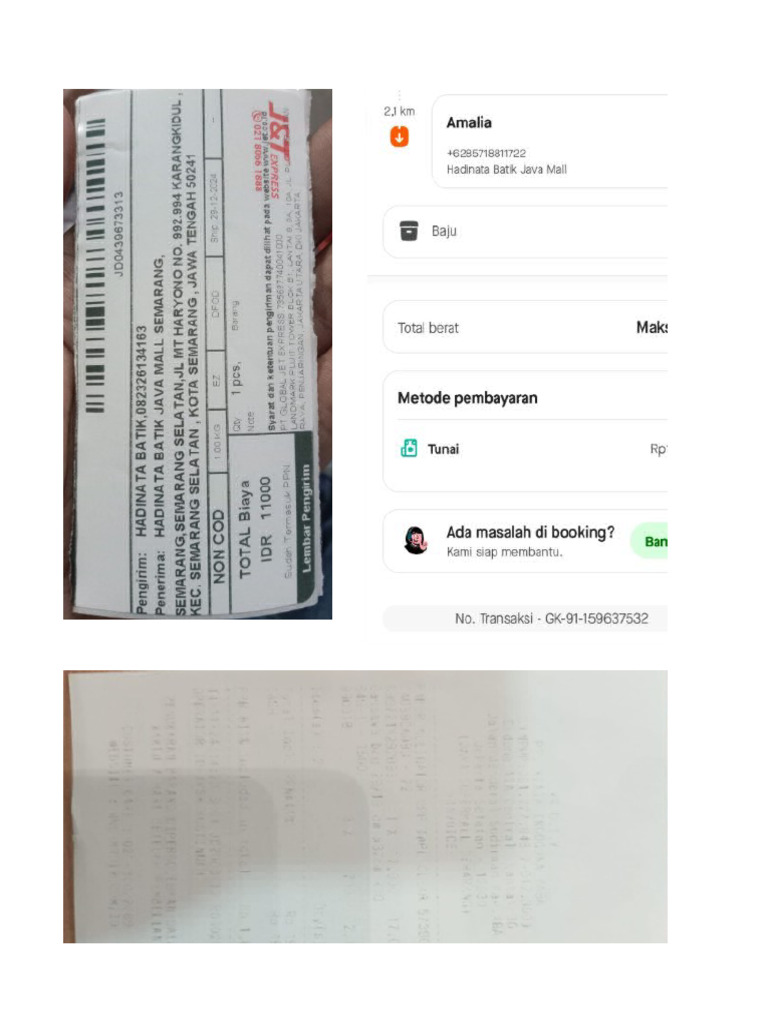 Nota Kas Toko Java Mall | PDF