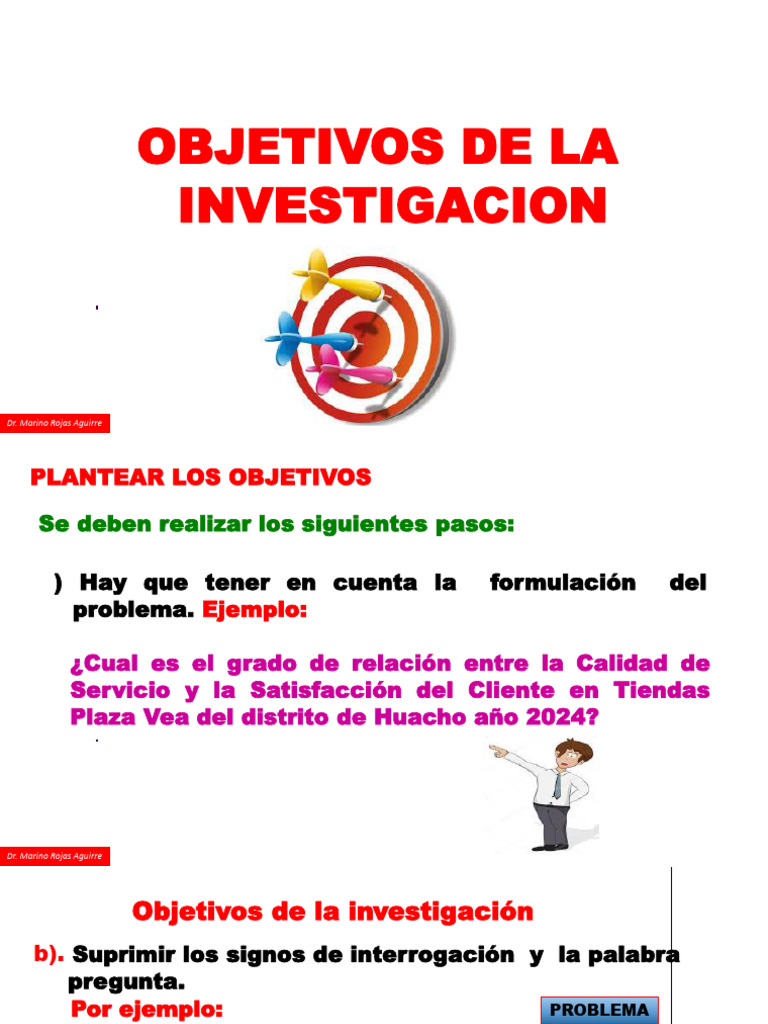 Formulacion de Objetivos | PDF
