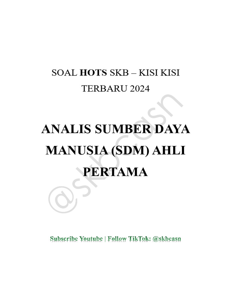 Latsoal SKB | PDF
