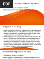 Introduction Vs Background of The Study | PDF