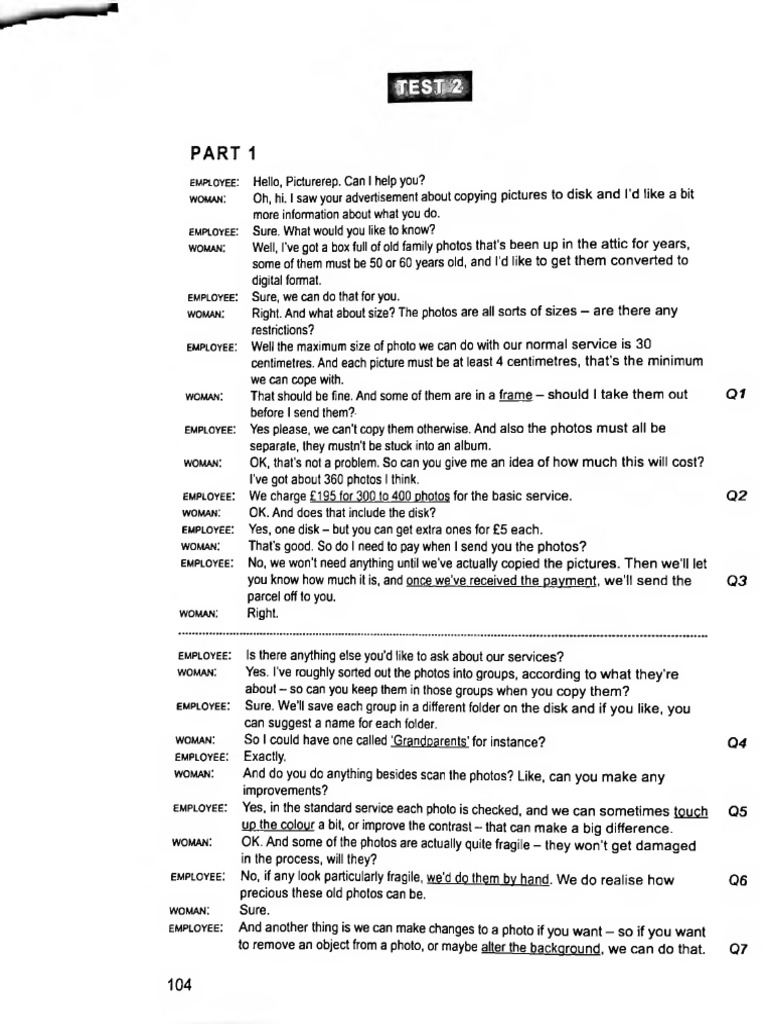 IELTS 16 T2 Listening Tapescript | PDF | Dream | Physical Fitness