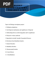 Biology Investigatory Project Class-12 Topics | PDF | Plants | Dna