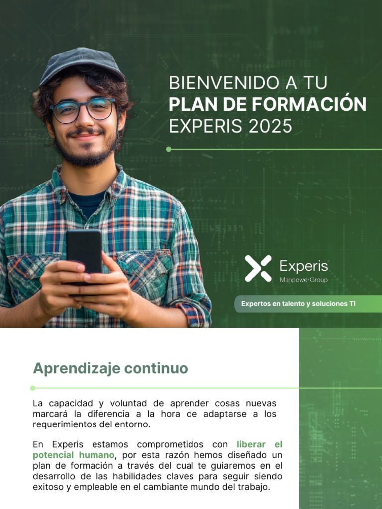 Cartilla Plan de Formación Experis 2025 2V | PDF | Aprendizaje