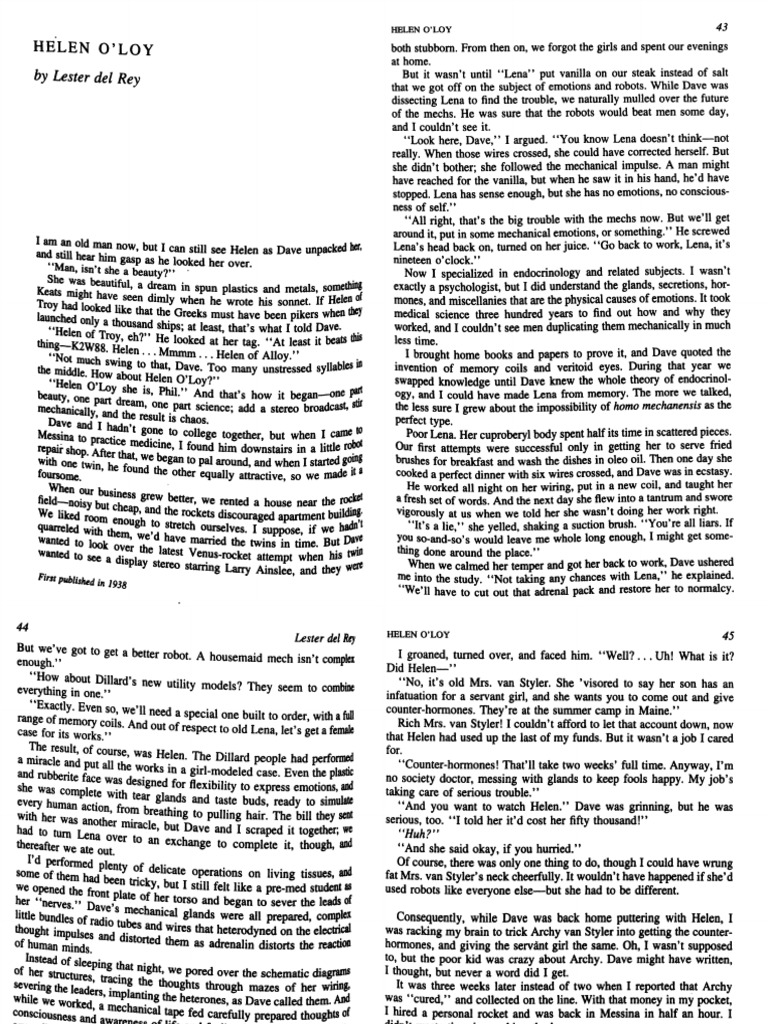 Del Rey Helen Oloy | PDF