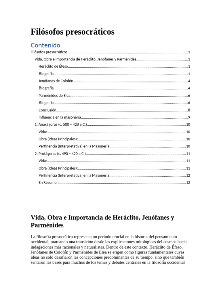 Filosofos Presocraticos | PDF | Verdad | Monoteísmo